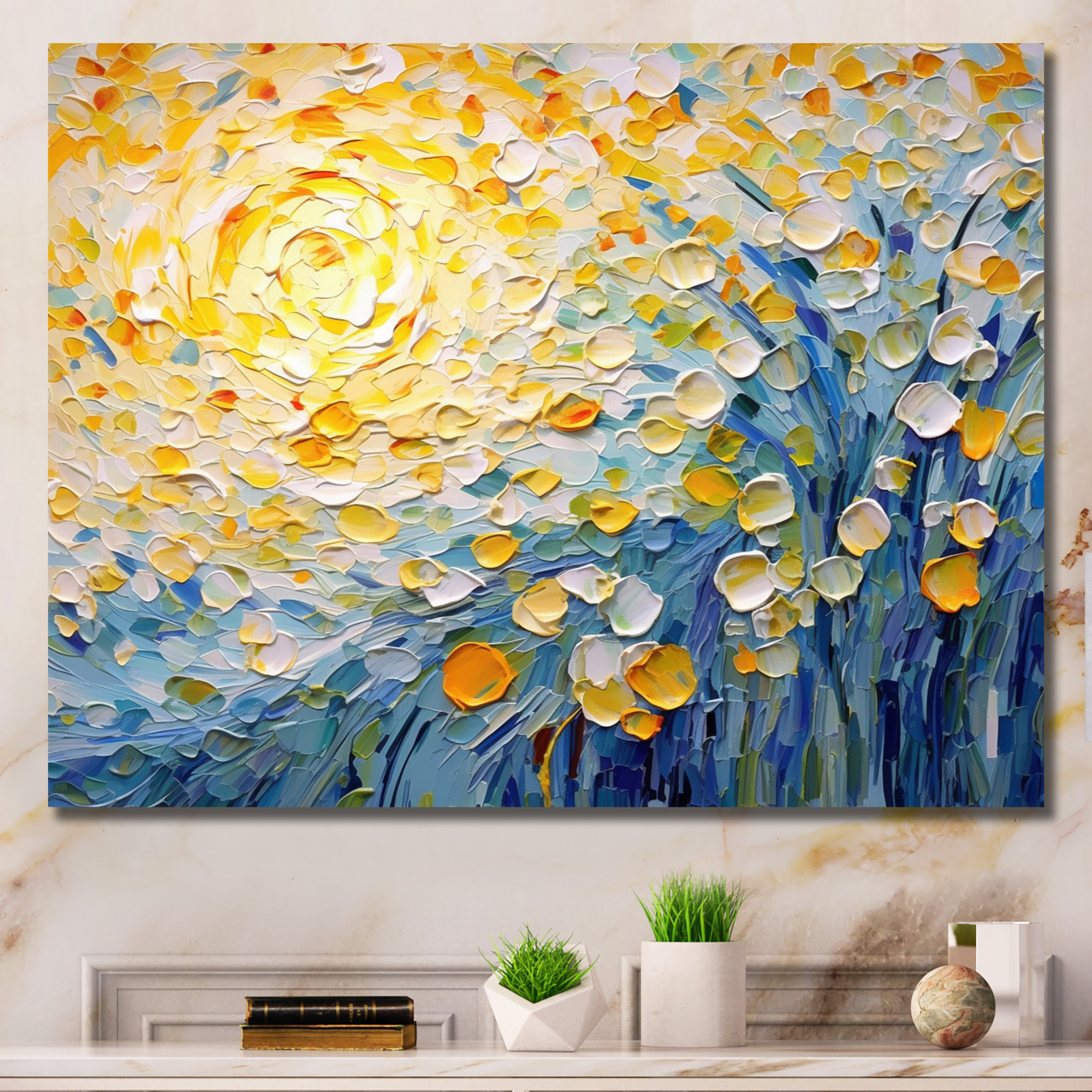 Wrought Studio™ Blossoming Summer Buttercups Flower Field - Flowers ...