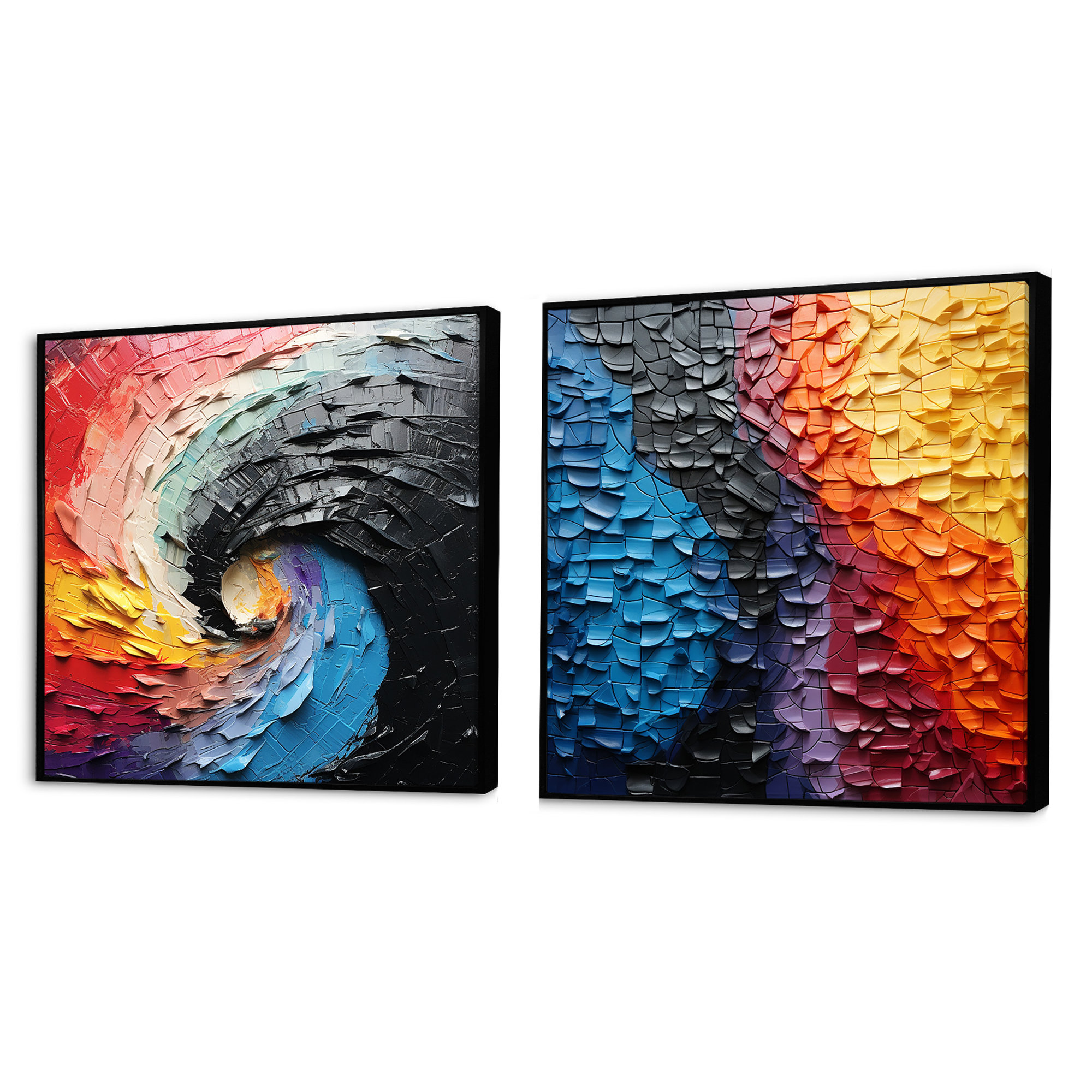 Ivy Bronx Minimalism Rainbow Prismatic Dreams - Abstract Spirals Square ...