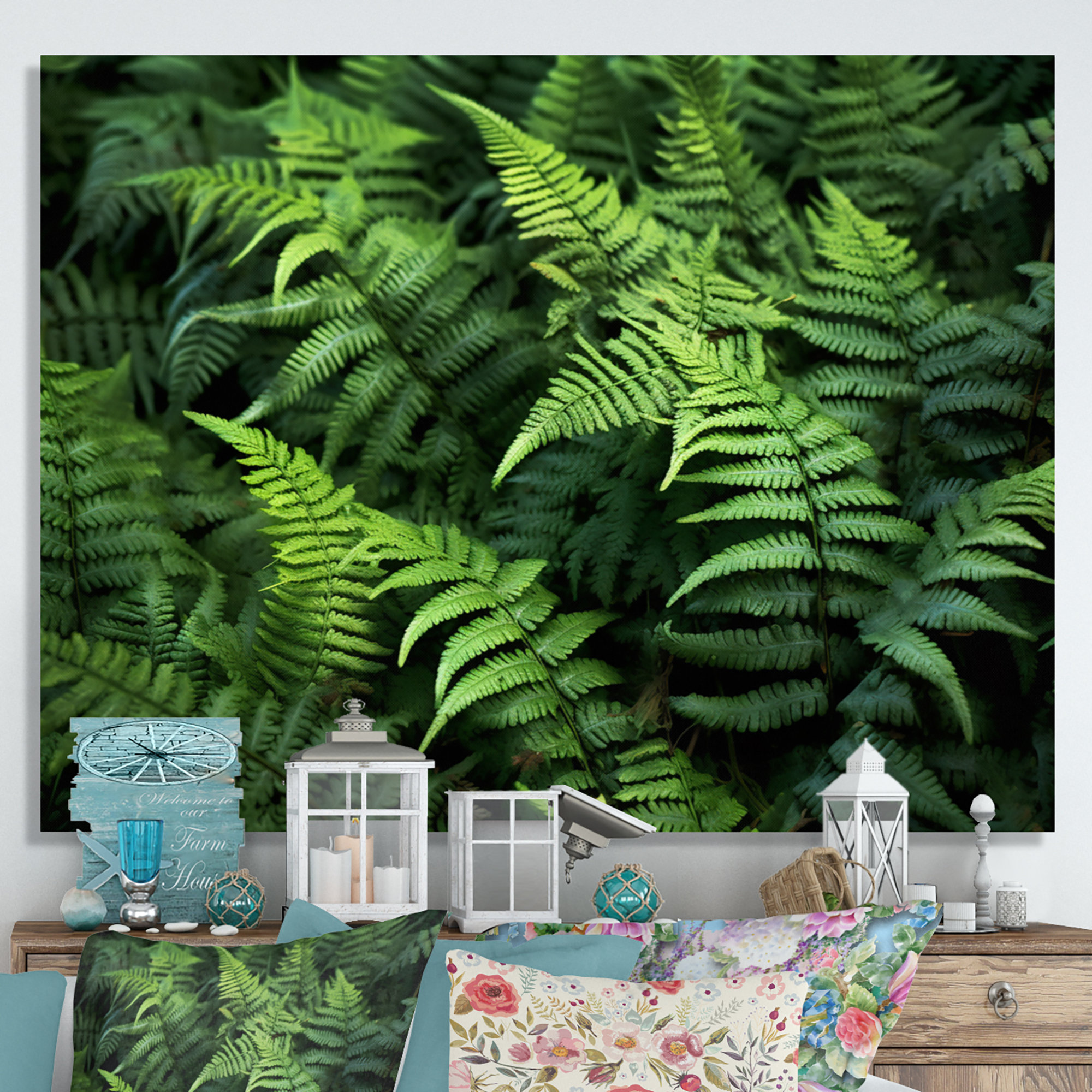 August Grove Green Fern Scenery I On Canvas Print - Wayfair Canada