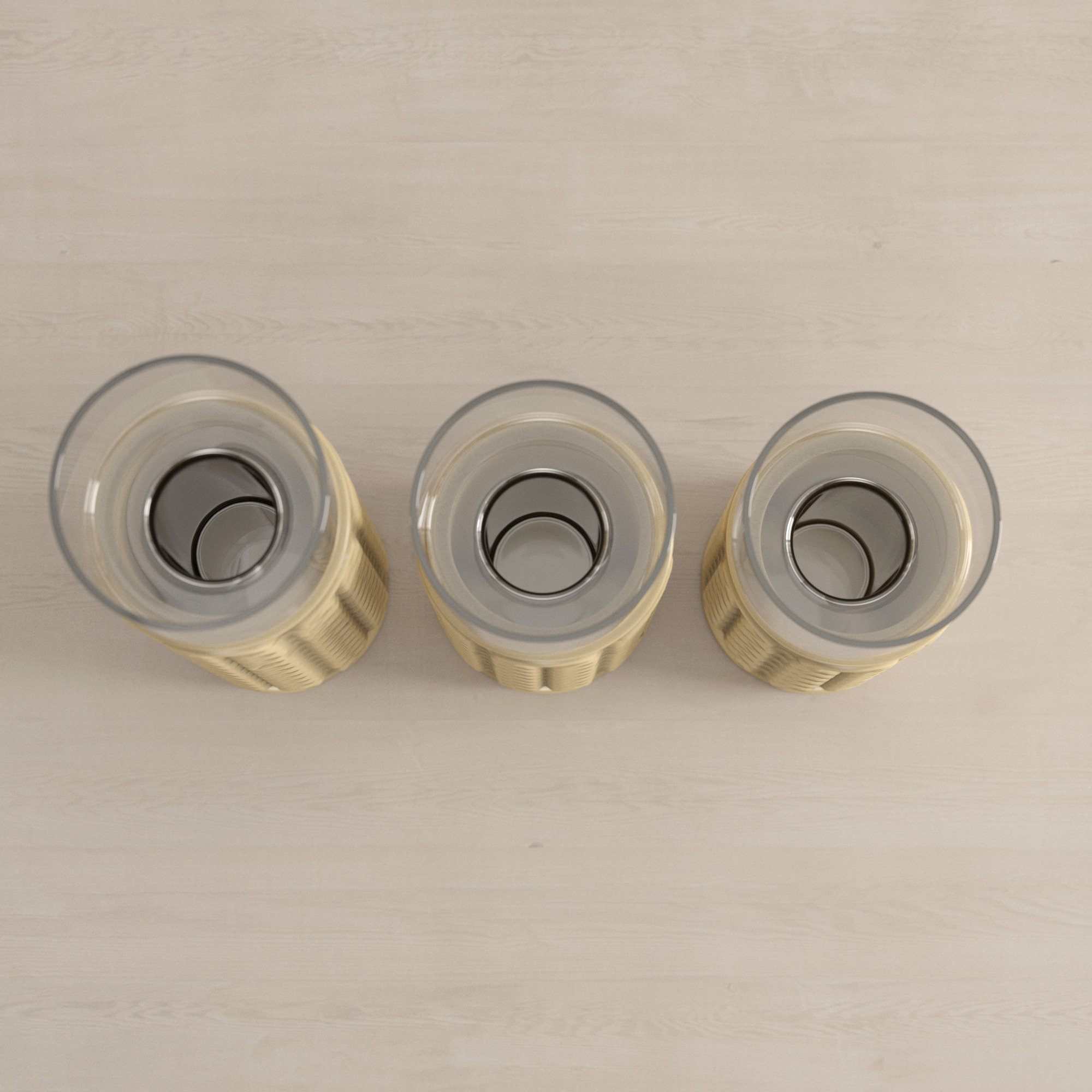 Highland Dunes 3 Piece Ceramic/Glass Hurricane Set & Reviews - Wayfair ...