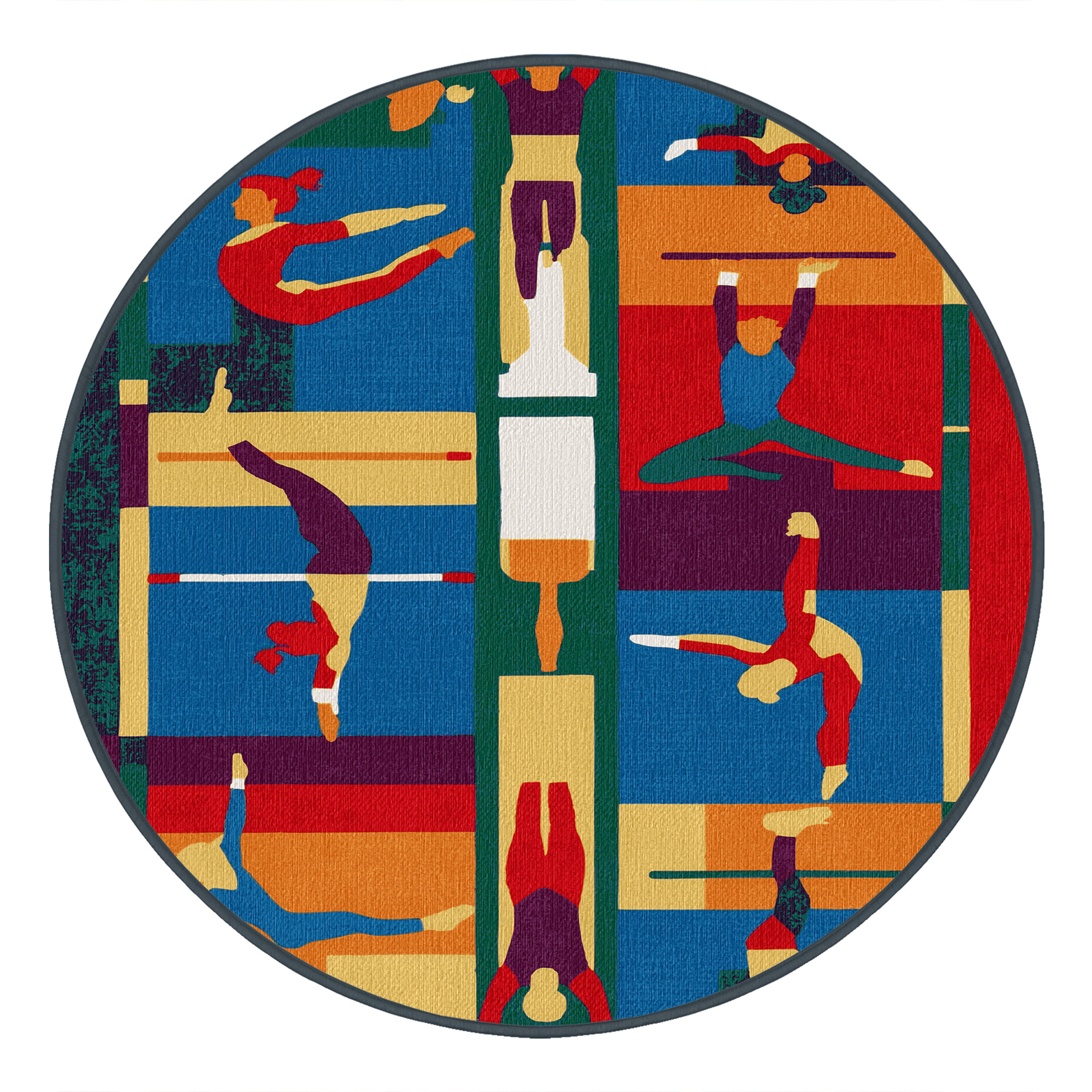Orren Ellis Washable Gymnastics Sports Area Rug | Wayfair
