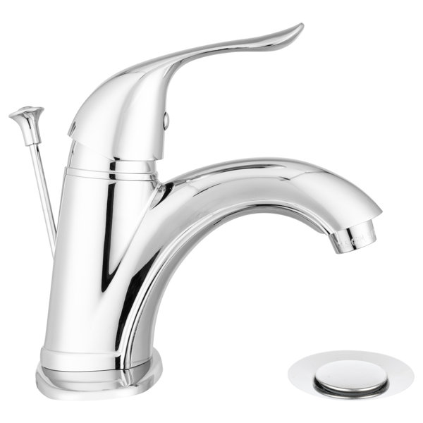 Pacific Bay Quincy Single-Hole Bathroom Faucet with Drain Assembly ...