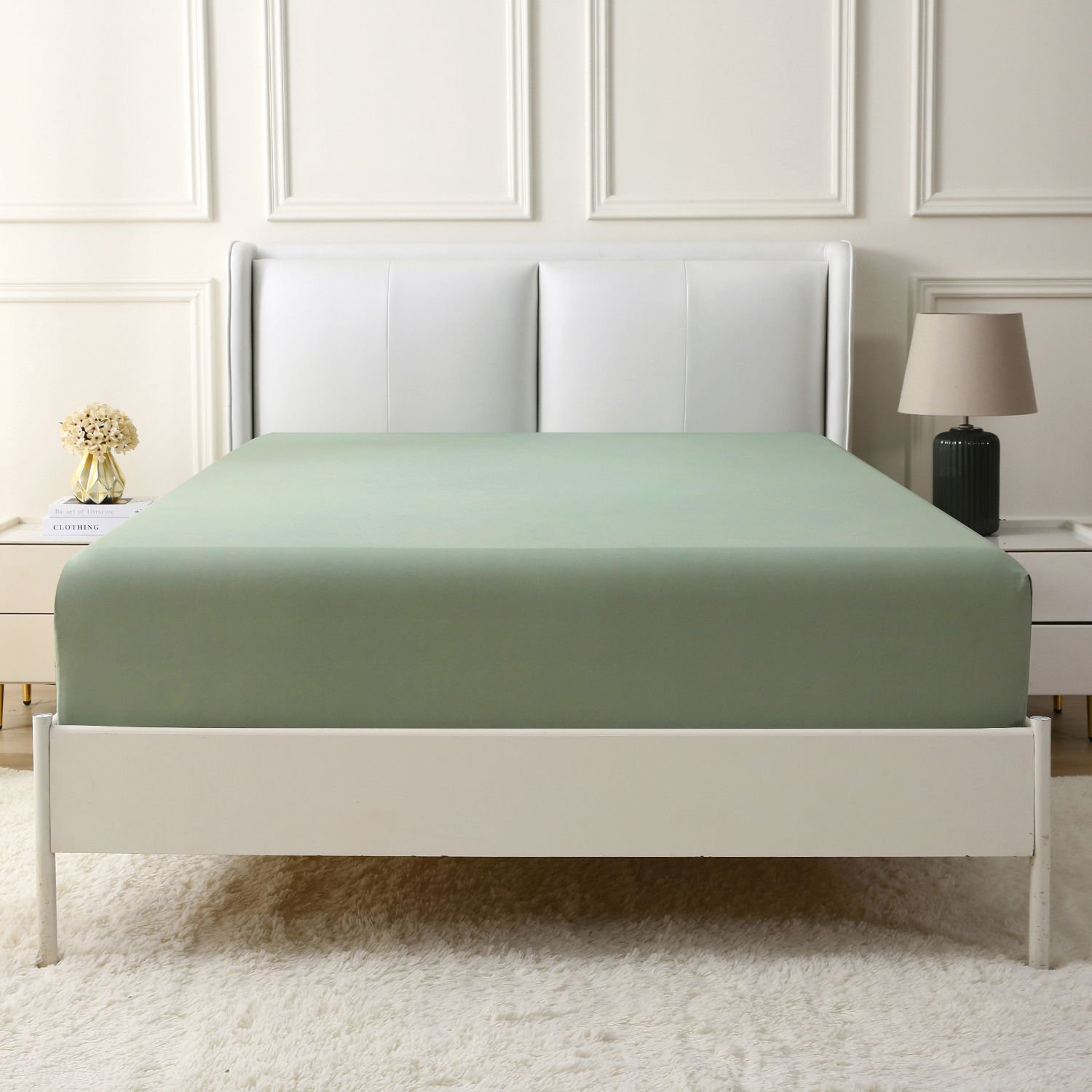 MILDLY Solayne 1800 Series Ultra Soft Microfiber Fitted Sheet - Full ...