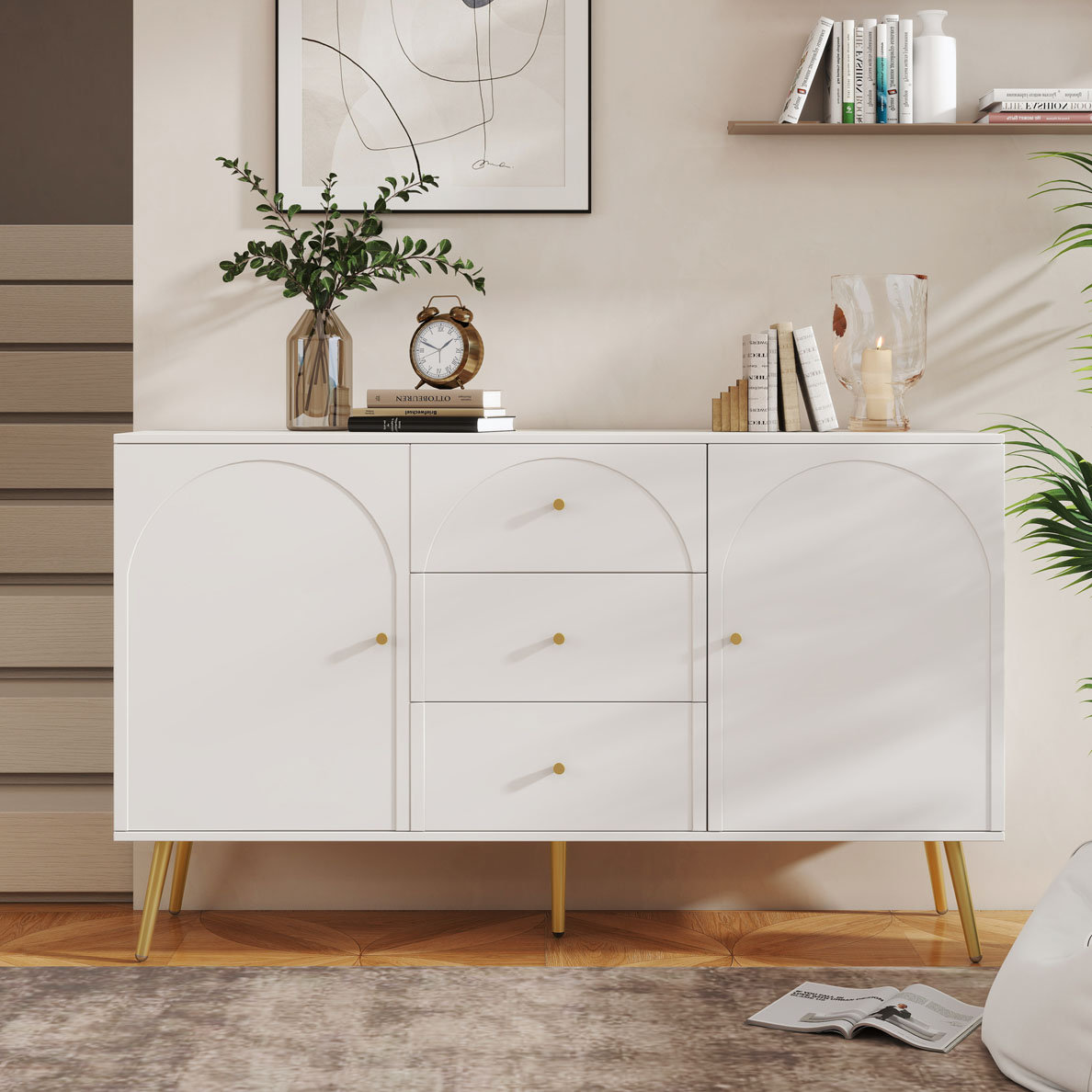 Latitude Run® 3-Drawer Wood Storage Cabinet - Wayfair Canada