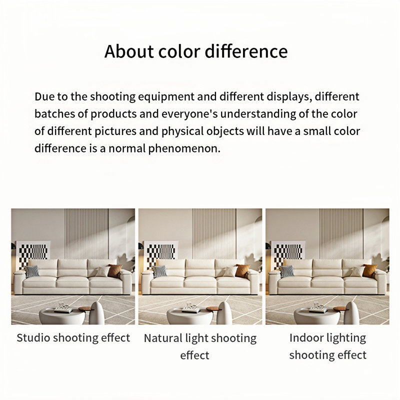 wangling hone Creamy style modern simple straight sofa | Wayfair