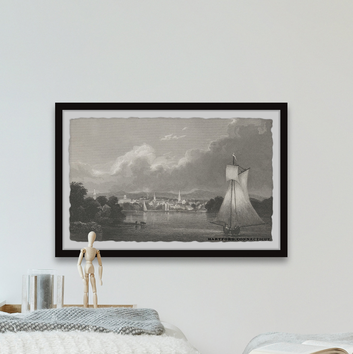 Trinx 'Grey Sailboat' Framed Print - Wayfair Canada