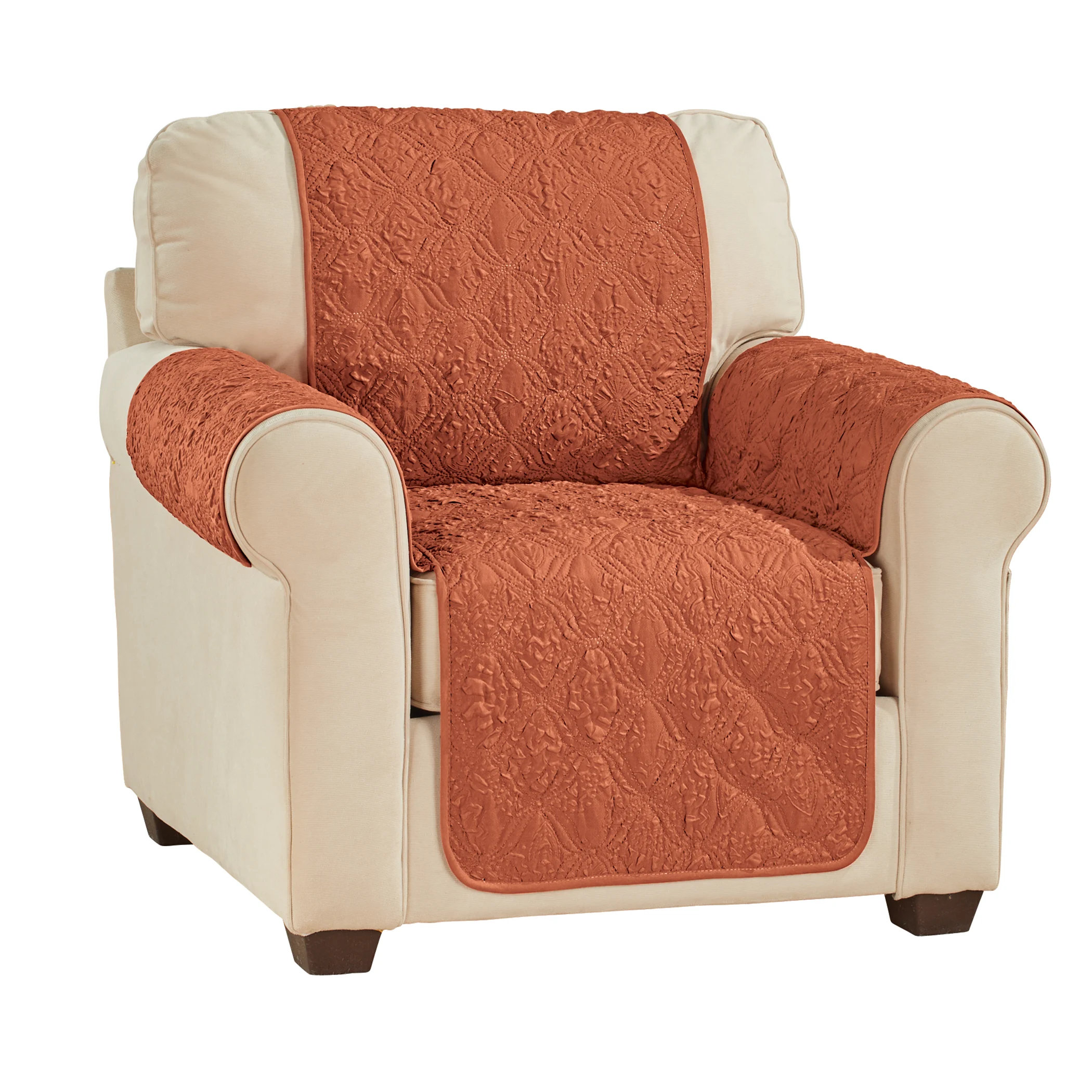 Ebern Designs Embossed Ogee Pattern Quilted Furniture Cover | Wayfair