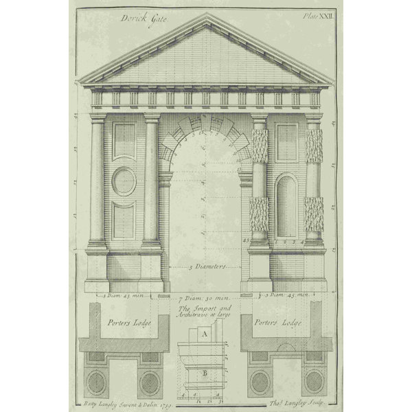 Williston Forge " Doric Gate " by Langley on Canvas - Wayfair Canada