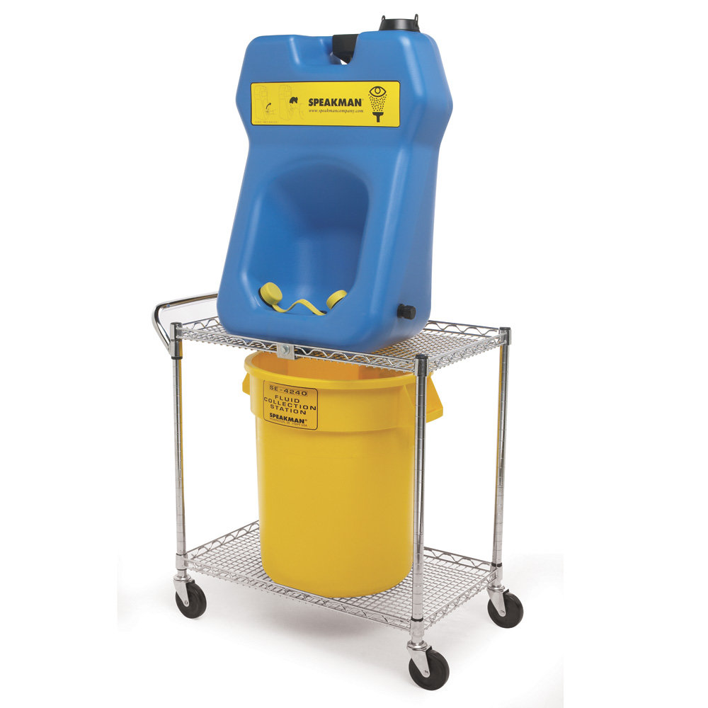 Speakman GravityFlo Portable Emergency Eye Wash Cart | Wayfair