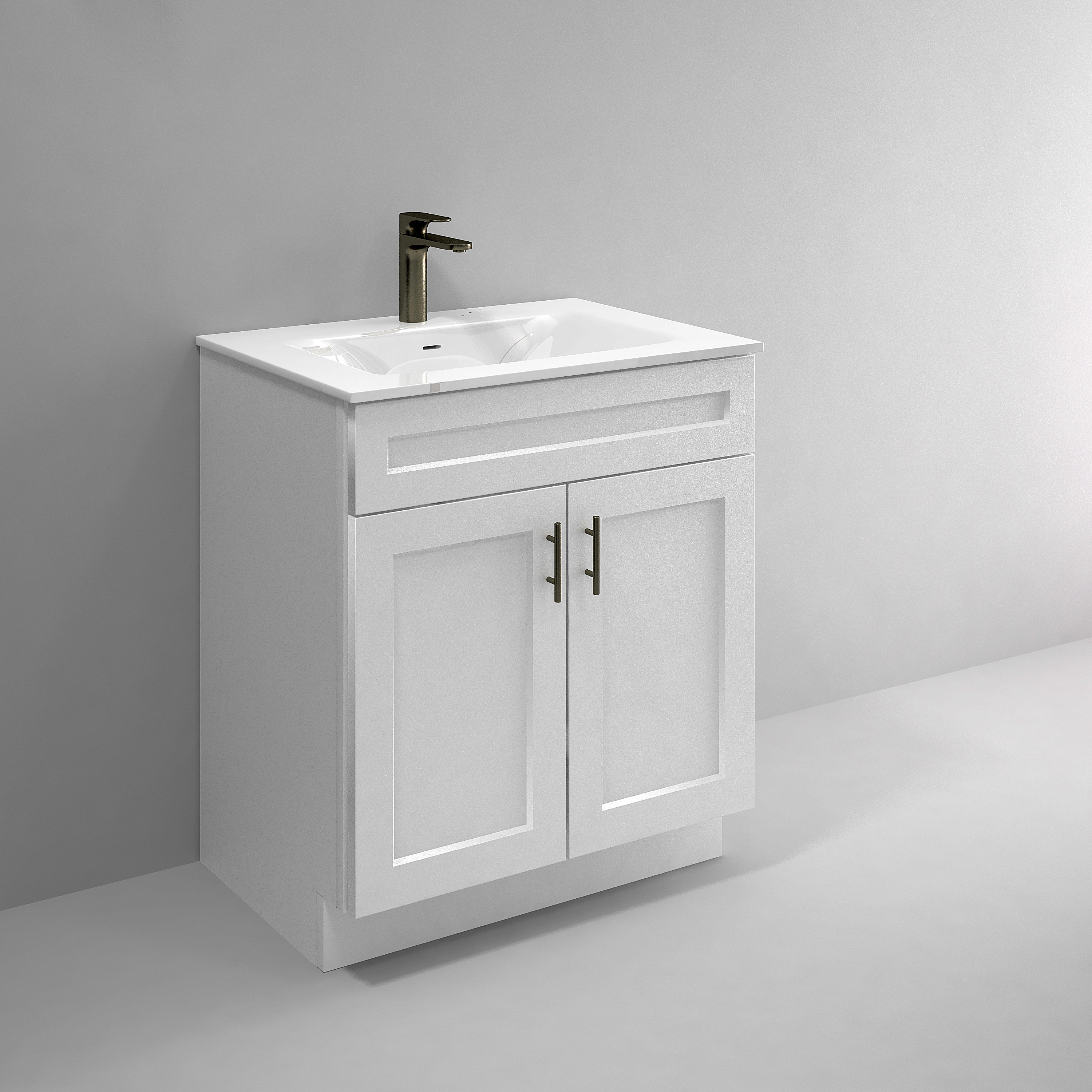 Vanity Atelier 30 Single Bathroom Vanity Sink Base Cabinet In White
