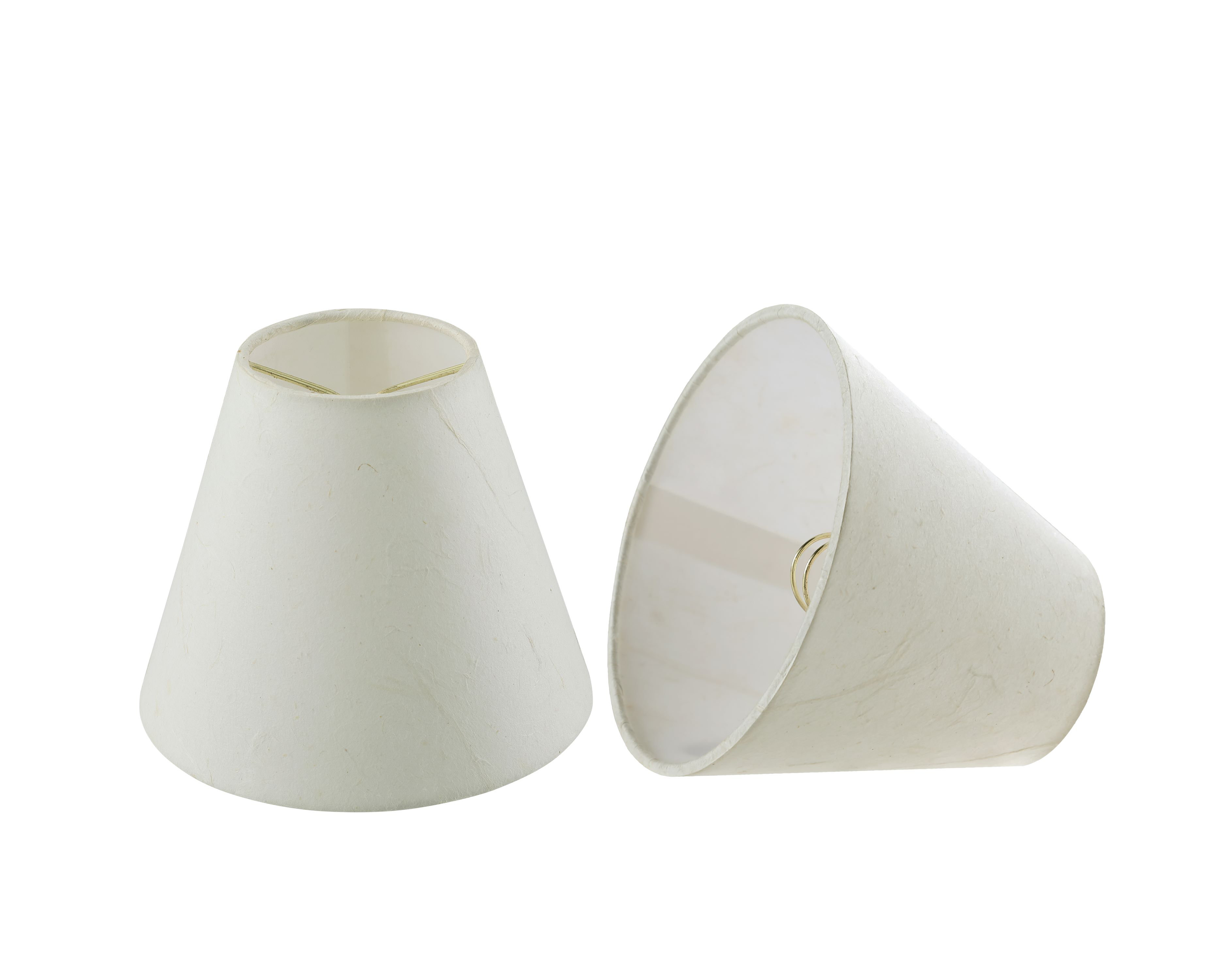 Ebern Designs 5'' H x 6'' W Paper Empire Candelabra Shade ( Clip On ...