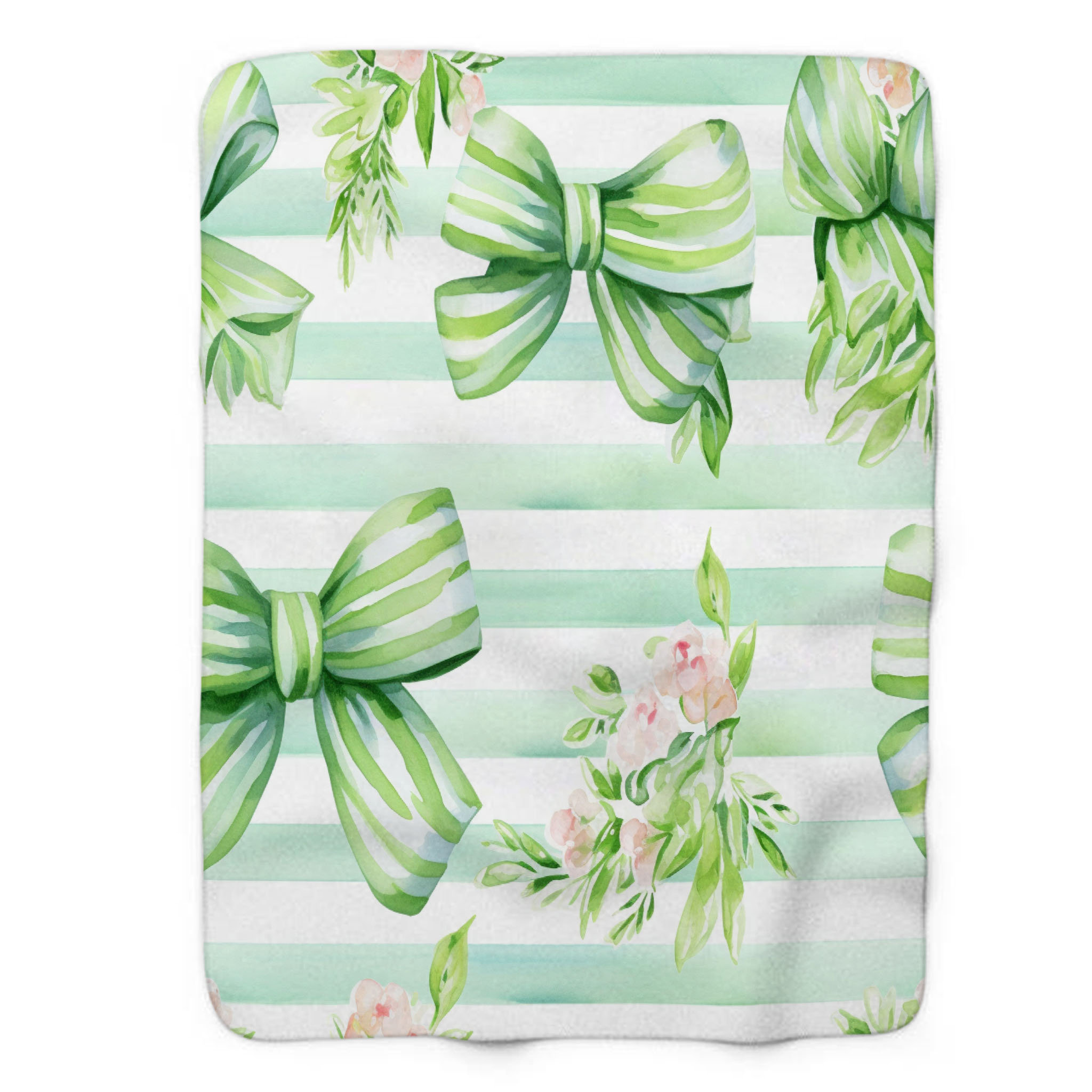 MentionedYou Colorful Ribbon Bows - 1 Piece Premium Sherpa Blanket ...