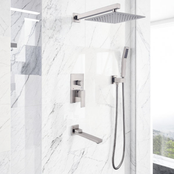 Wonderfulsky 16" Rain Shower Head System with High-Pressure Air ...