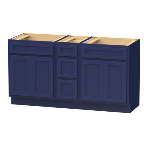 56" - 60" Double Vanity Bases You'll Love | Wayfair