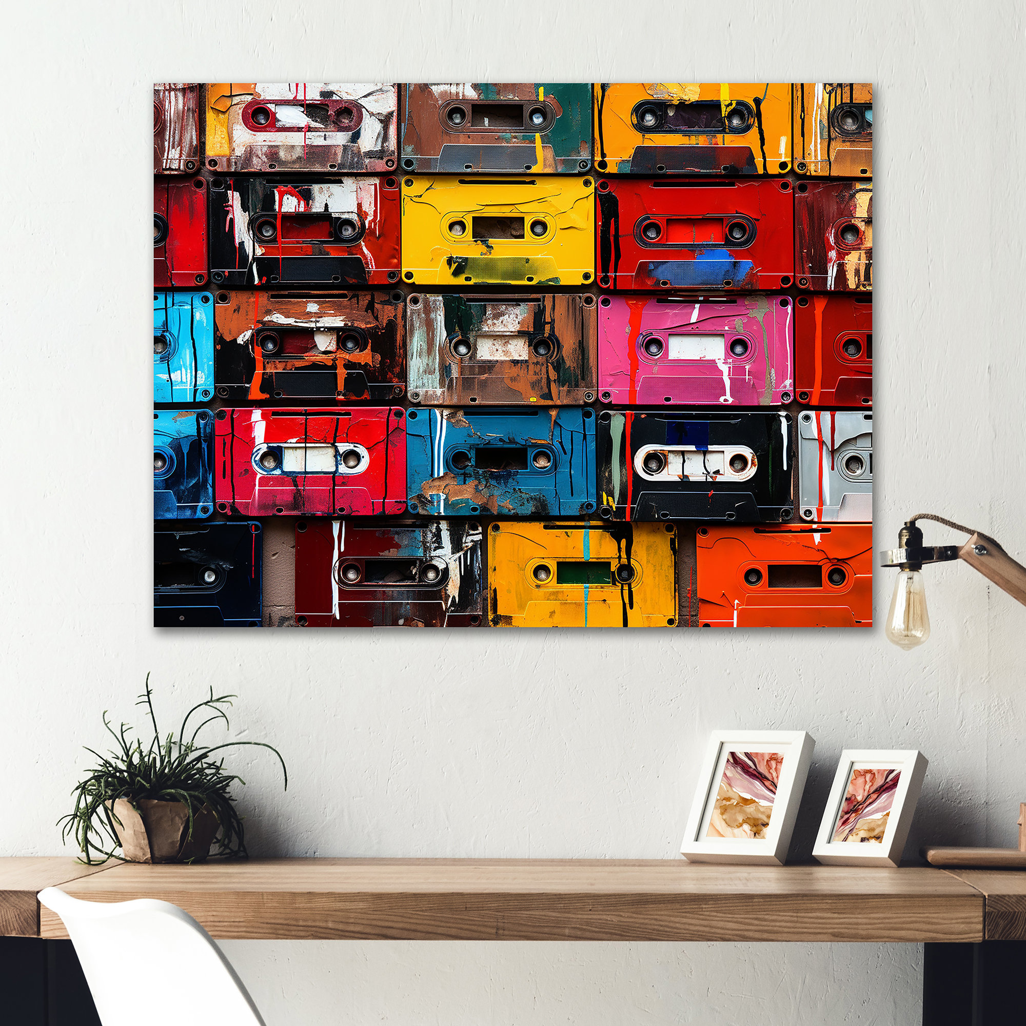 Lark Manor™ Colorful Pop Art Melodic Tapes IV - Cassette Tapes Metal ...