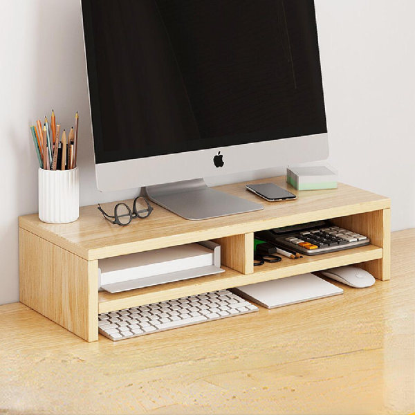 Latitude Run® Computer Lift Rack Desktop Storage Rack Display Rack Desk ...