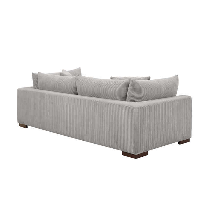 The Twillery Co.® Alcantara 89.5" Square Arm Sofa & Reviews | Wayfair