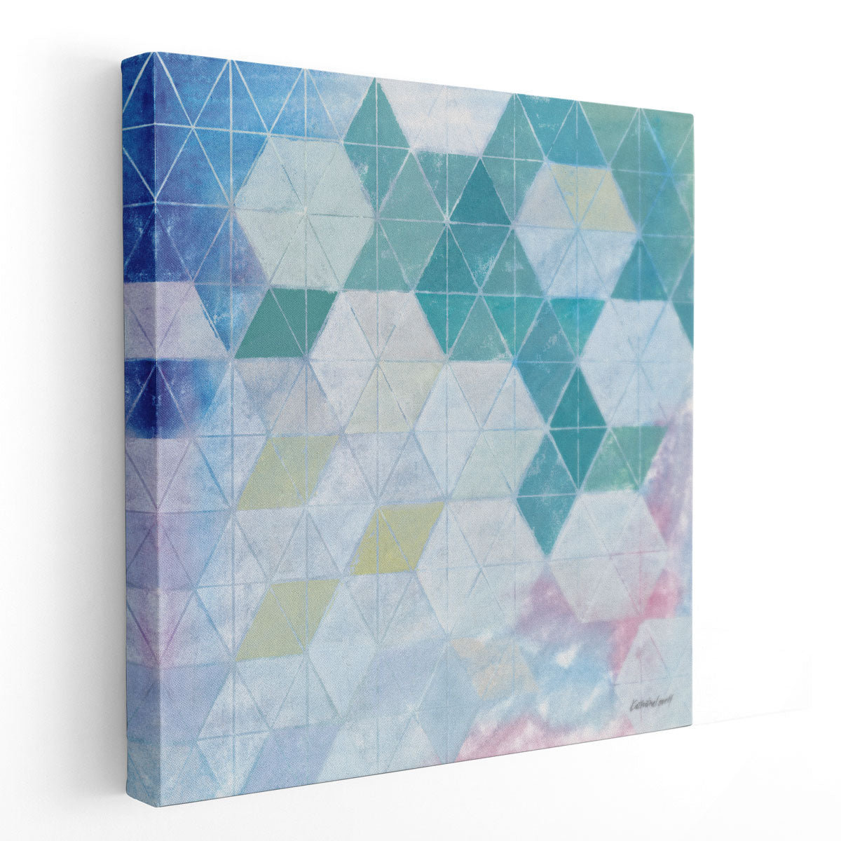 Corrigan Studio® Disappearing Triangles - Canvas Print Wall Art | Wayfair