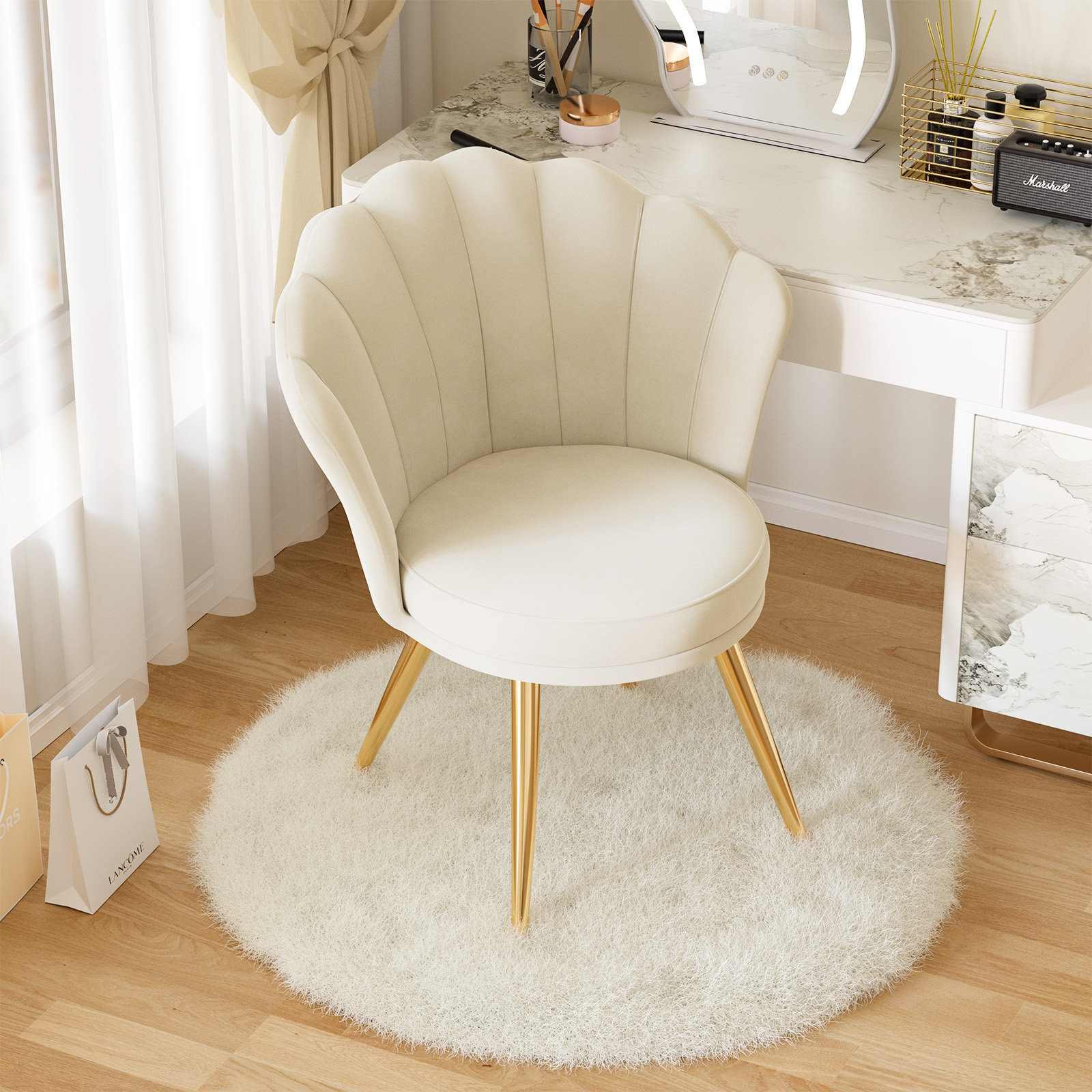 Fairmont Park 66Cm Wide Velvet Barrel Chair | Wayfair.co.uk