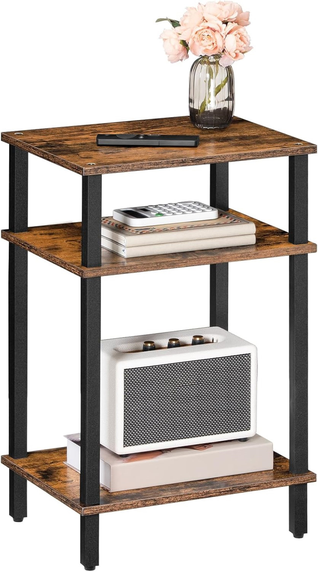 17 Stories 3-Tier Small End Table Small Bedside Table | Wayfair