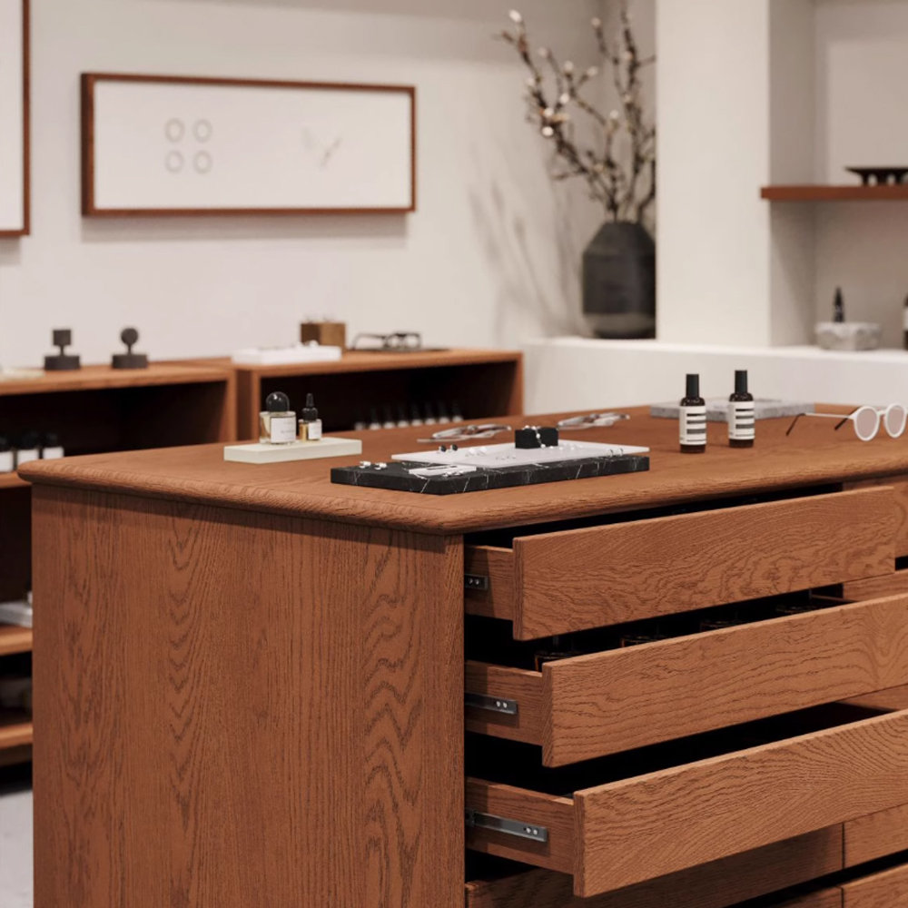 Artistic Soul XKX Premium Furniture Brown Storage and Display Cabinet ...