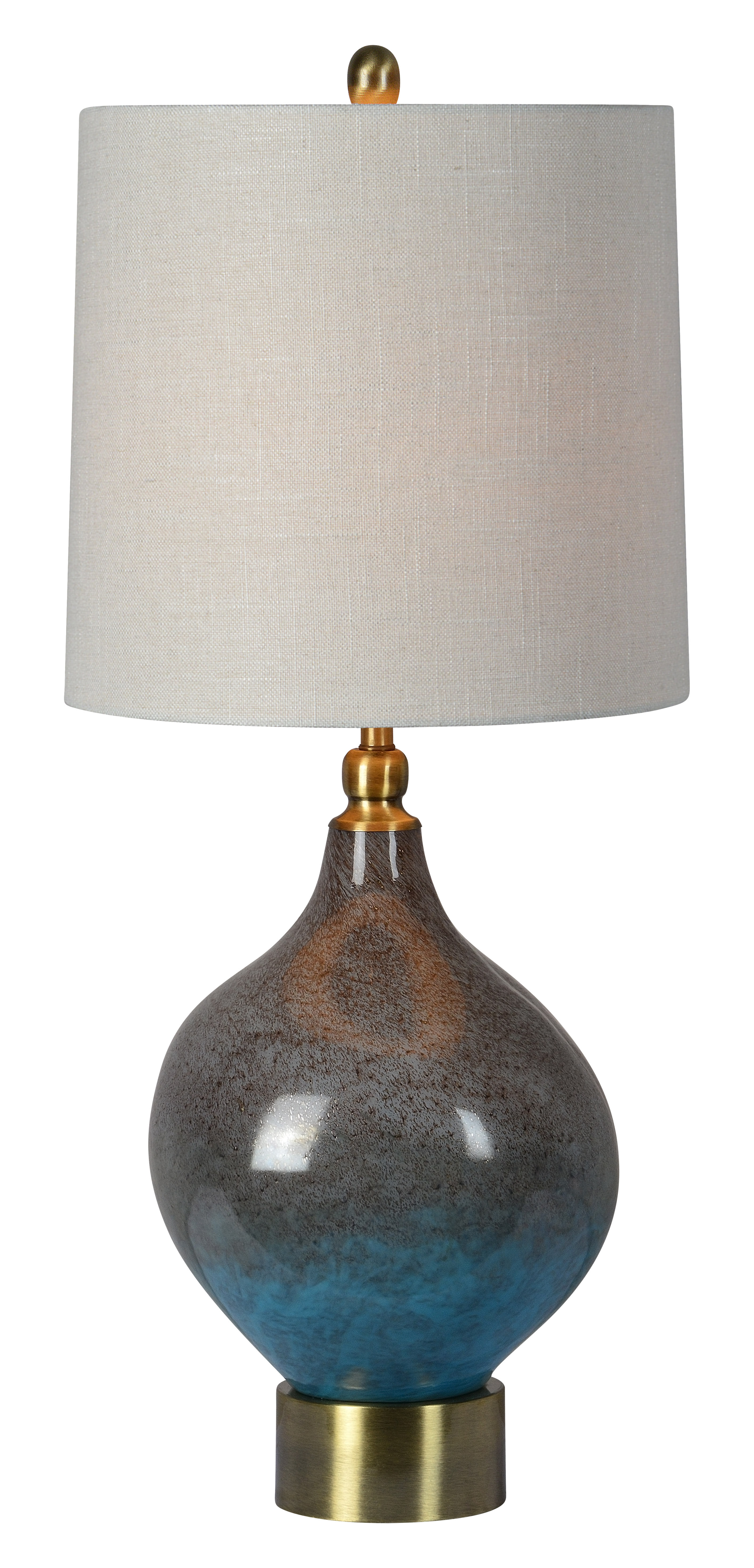 Dakota Fields Kiersten 33" Black/Blue Table Lamp | Wayfair