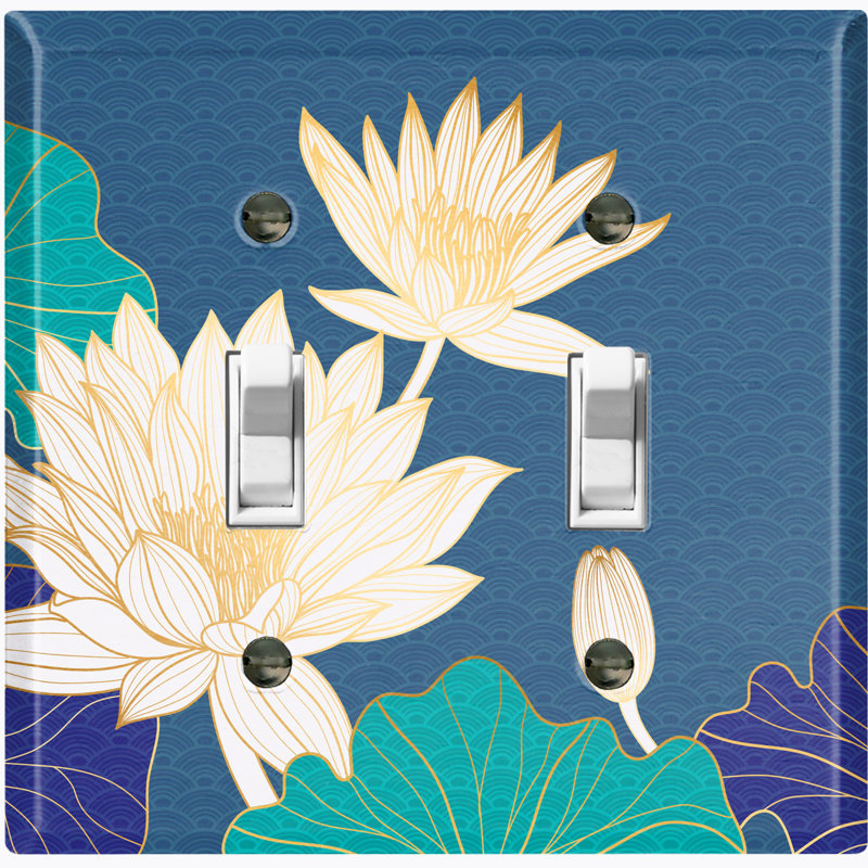 WorldAcc Nature Themed 2 - Gang Toggle Light Switch Standard Wall Plate ...