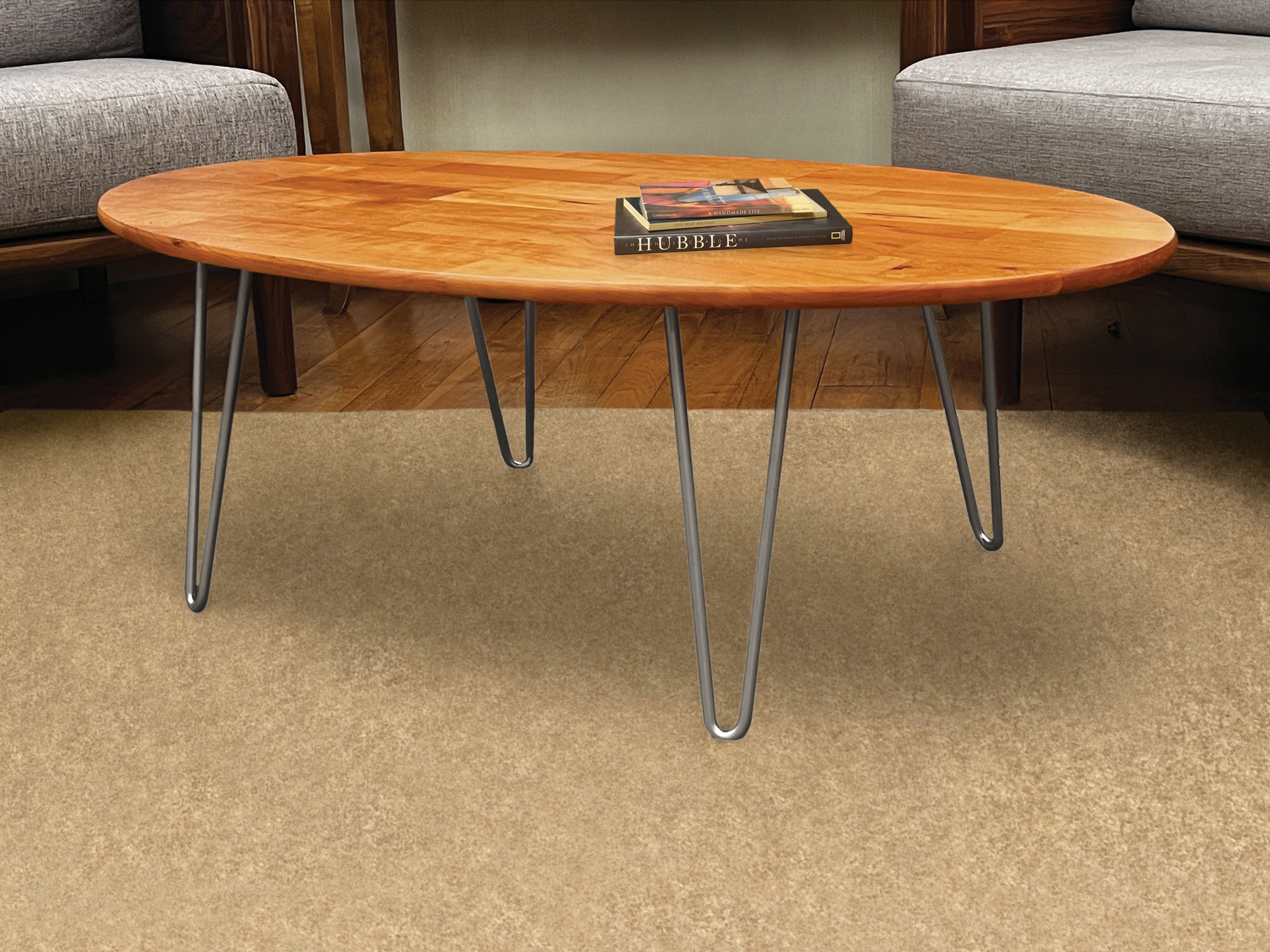 George Oliver Duane Oval Coffee Table With Metal Legs - Wayfair Canada