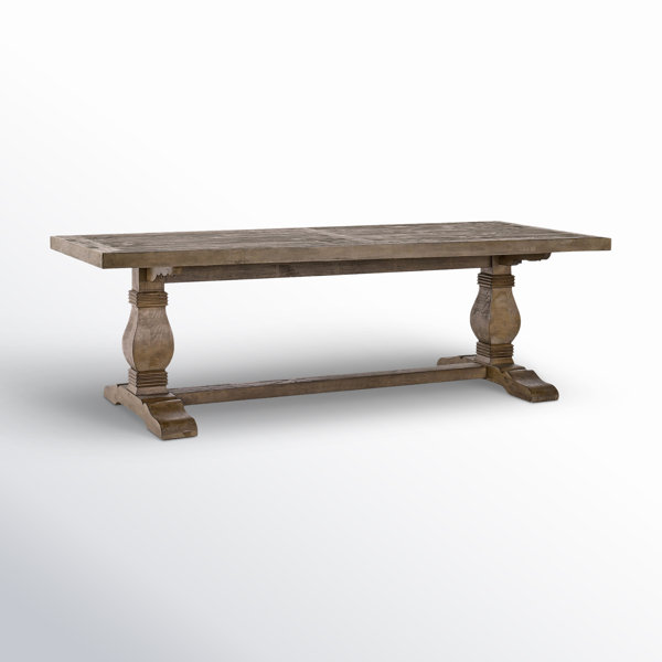 Rosalind Wheeler Kinston 94" Solid Wood Dining Table & Reviews | Wayfair