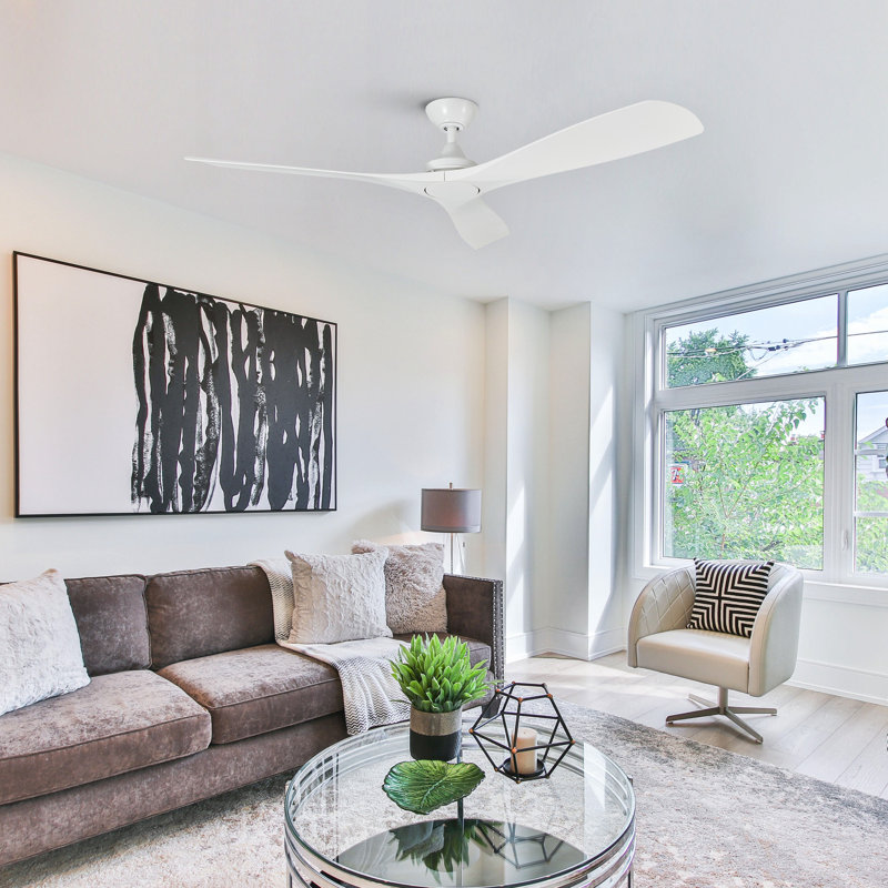 Wade Logan® Catlaina 52" 3 - Blade Propeller Ceiling Fan without Lights ...