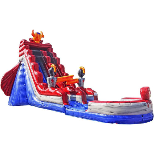 JumpOrange 19 FT Queen Tall Water Slide with Detachable Deep Pool (with ...
