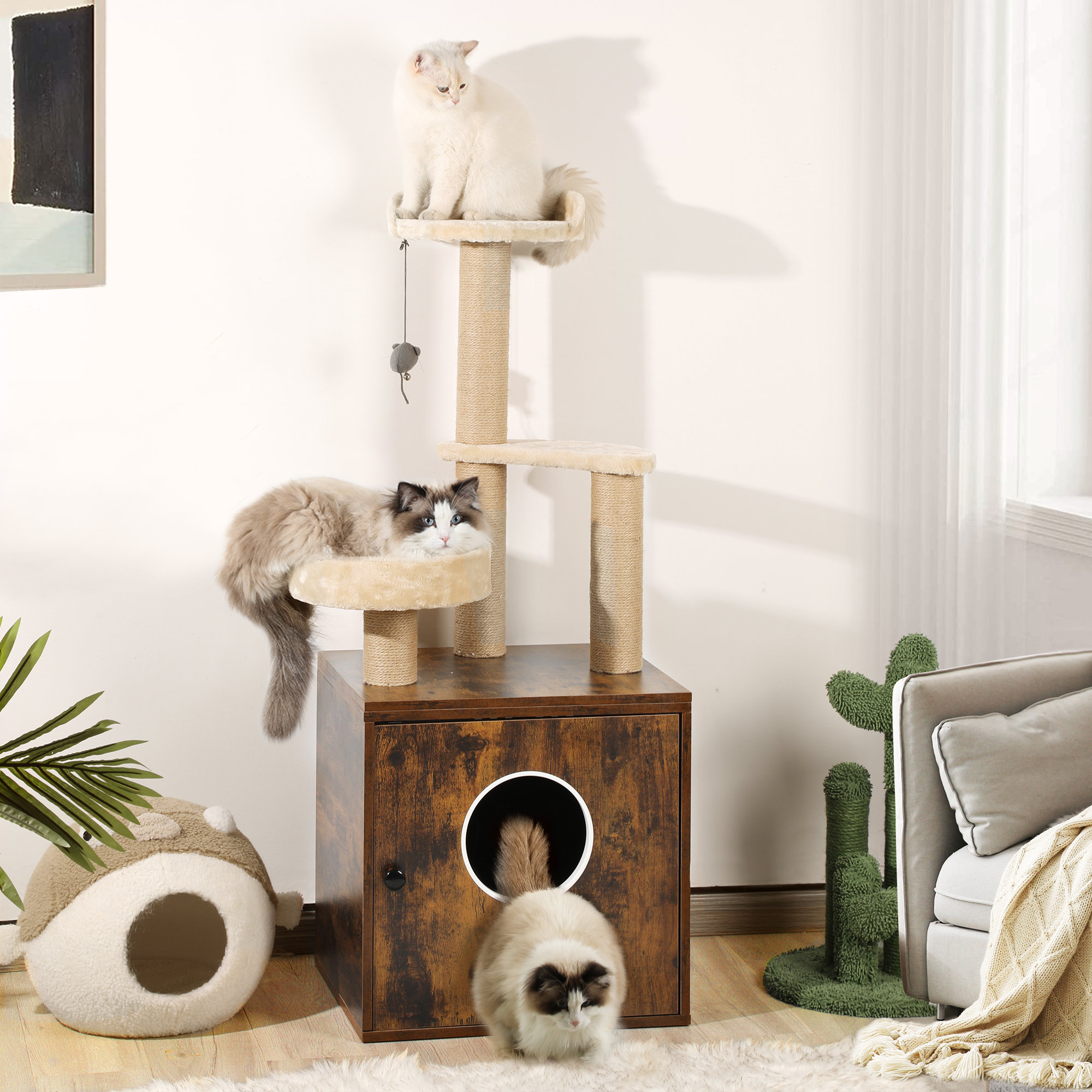 Archie & Oscar™ 48.8" Fowey Cat Tree & Reviews - Wayfair Canada