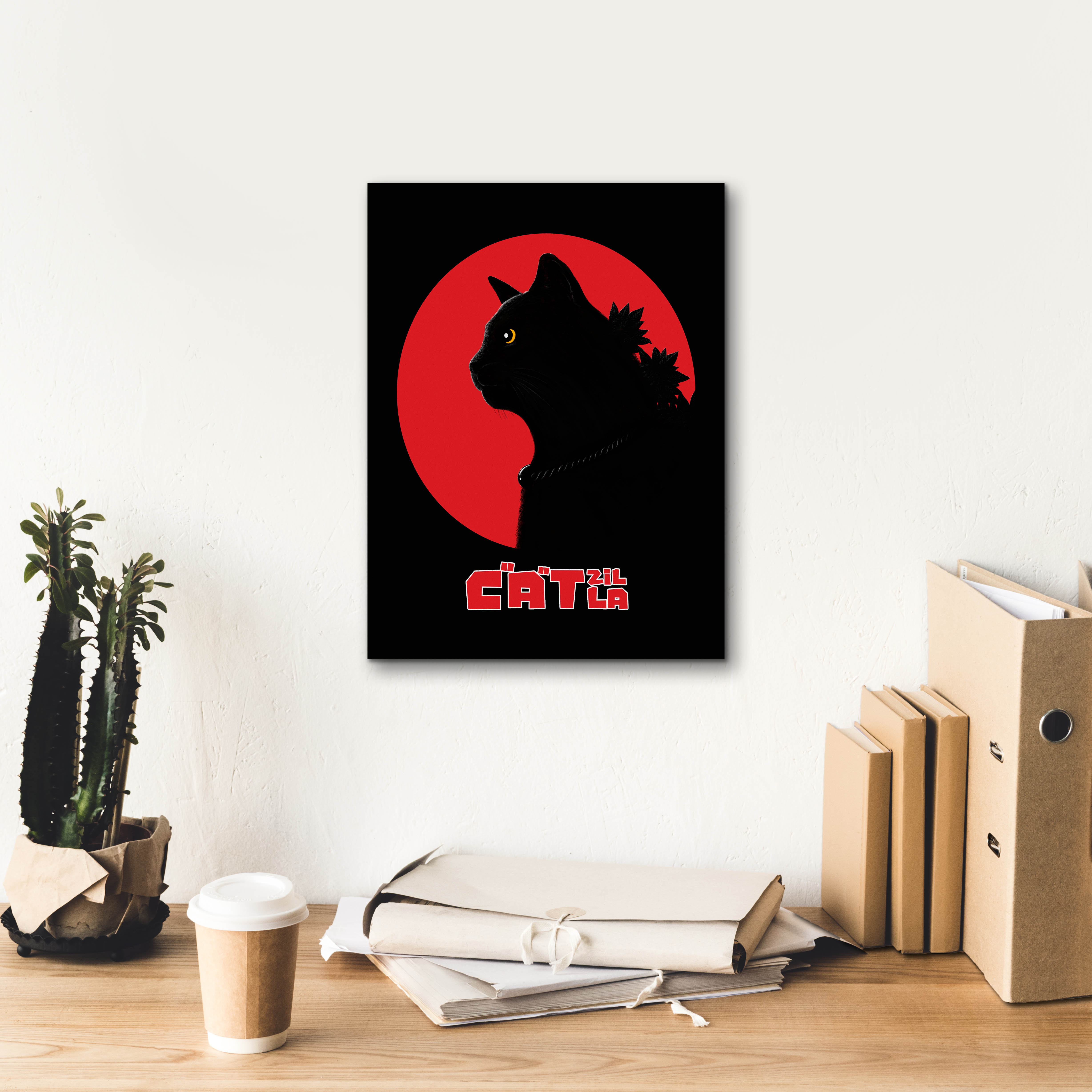 Epic Graffiti 'Catzilla' by Tummeow, Canvas Wall Art | Wayfair