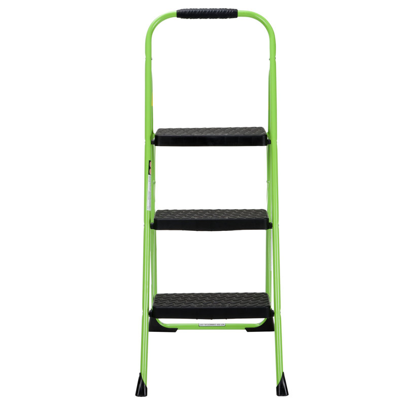 WFX Utility™ Green Foldable Rubber Step Stool, Lightweight, Slip ...
