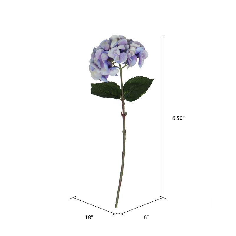 Highland Dunes 18" Artificial Hydrangea Spray 4/Pk & Reviews | Wayfair