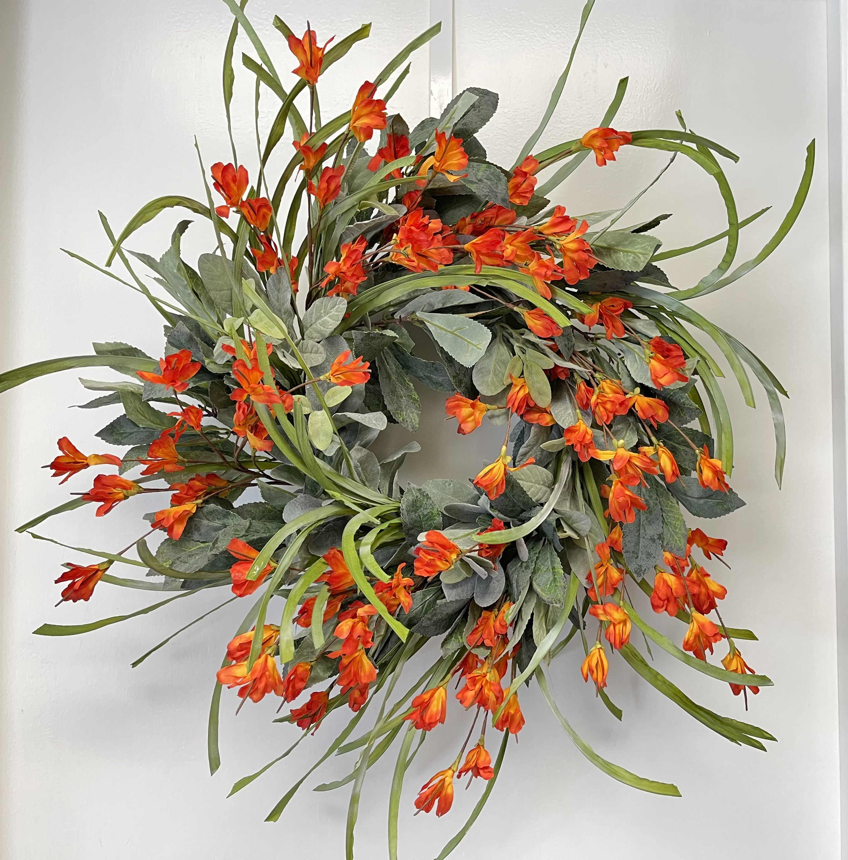 Primrue 24" Lamb's Ear Leaf Wildflower Fall Autumn Wreath & Reviews ...