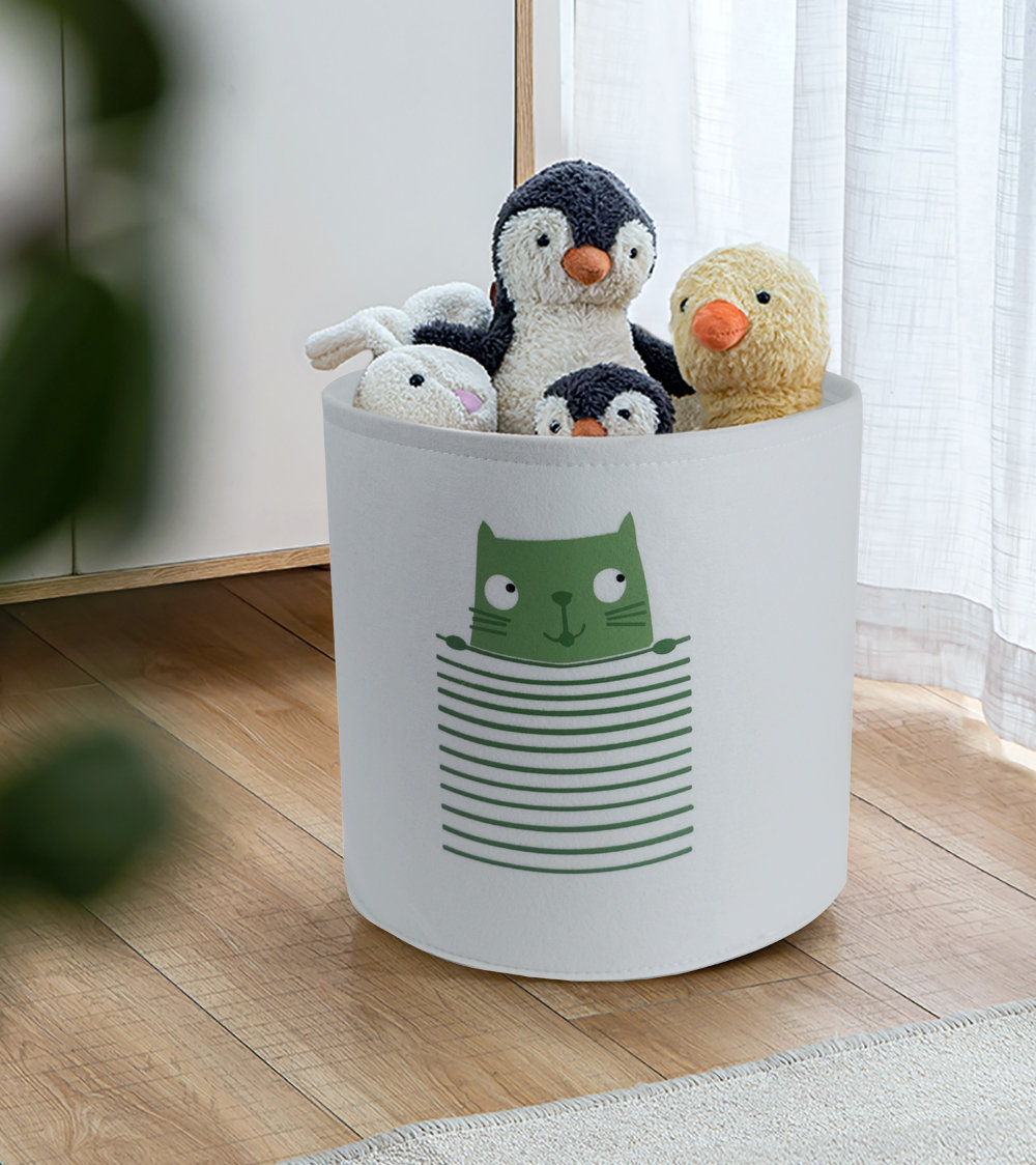 WS at Home Felt Basket | Wayfair