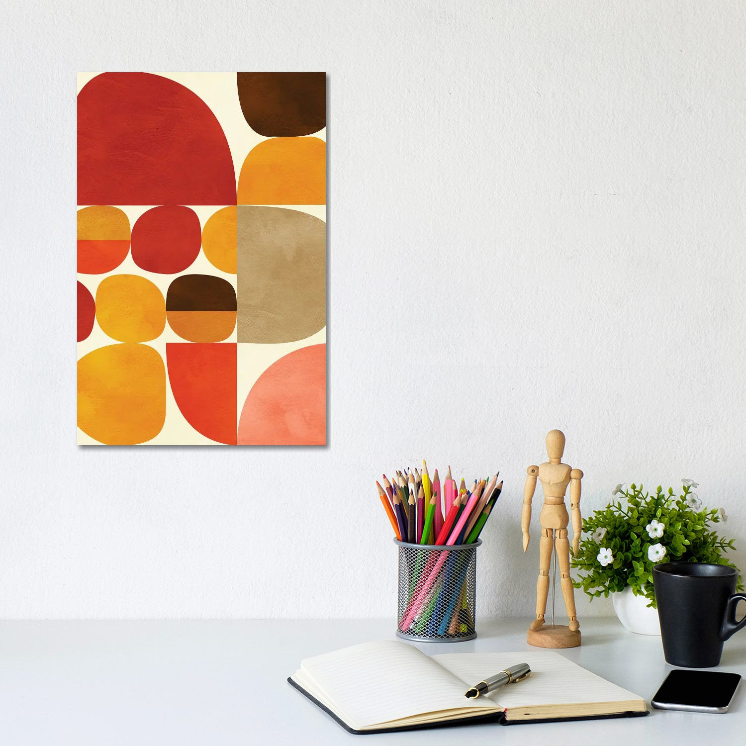 iCanvas Mid Century Modern V by Ana Rut Bré - Graphic Art Print | Wayfair