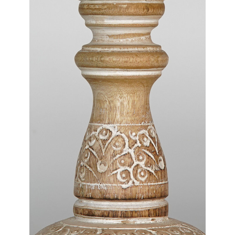 Ophelia & Co. 12'' H Wood Tabletop Pillar | Wayfair