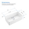 KIBI Pillar 33" W Single Bowl Fireclay Farmhouse Kitchen Sink & Reviews ...