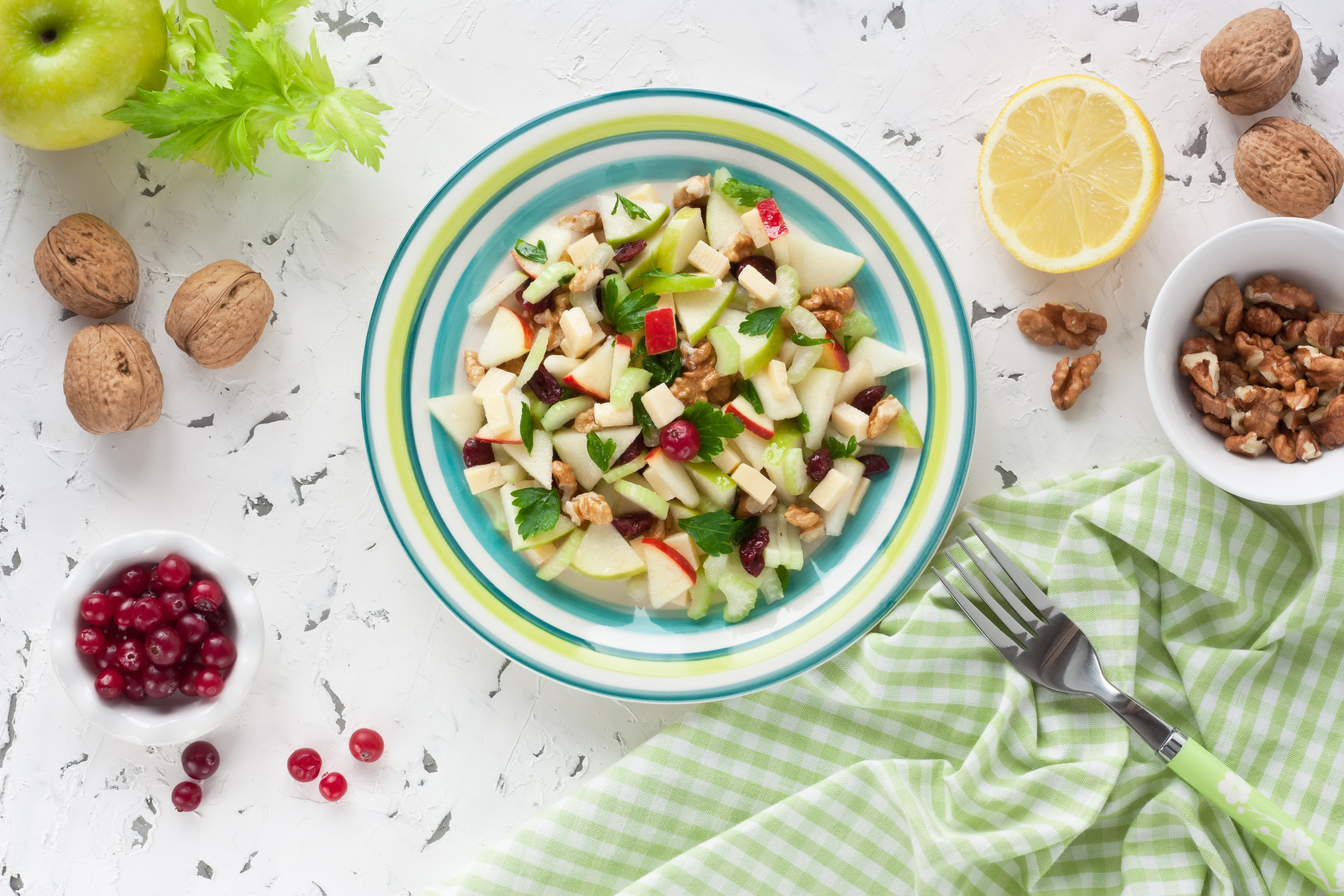 Ebern Designs Delicious Waldorf Salad - Wrapped Canvas Photograph | Wayfair