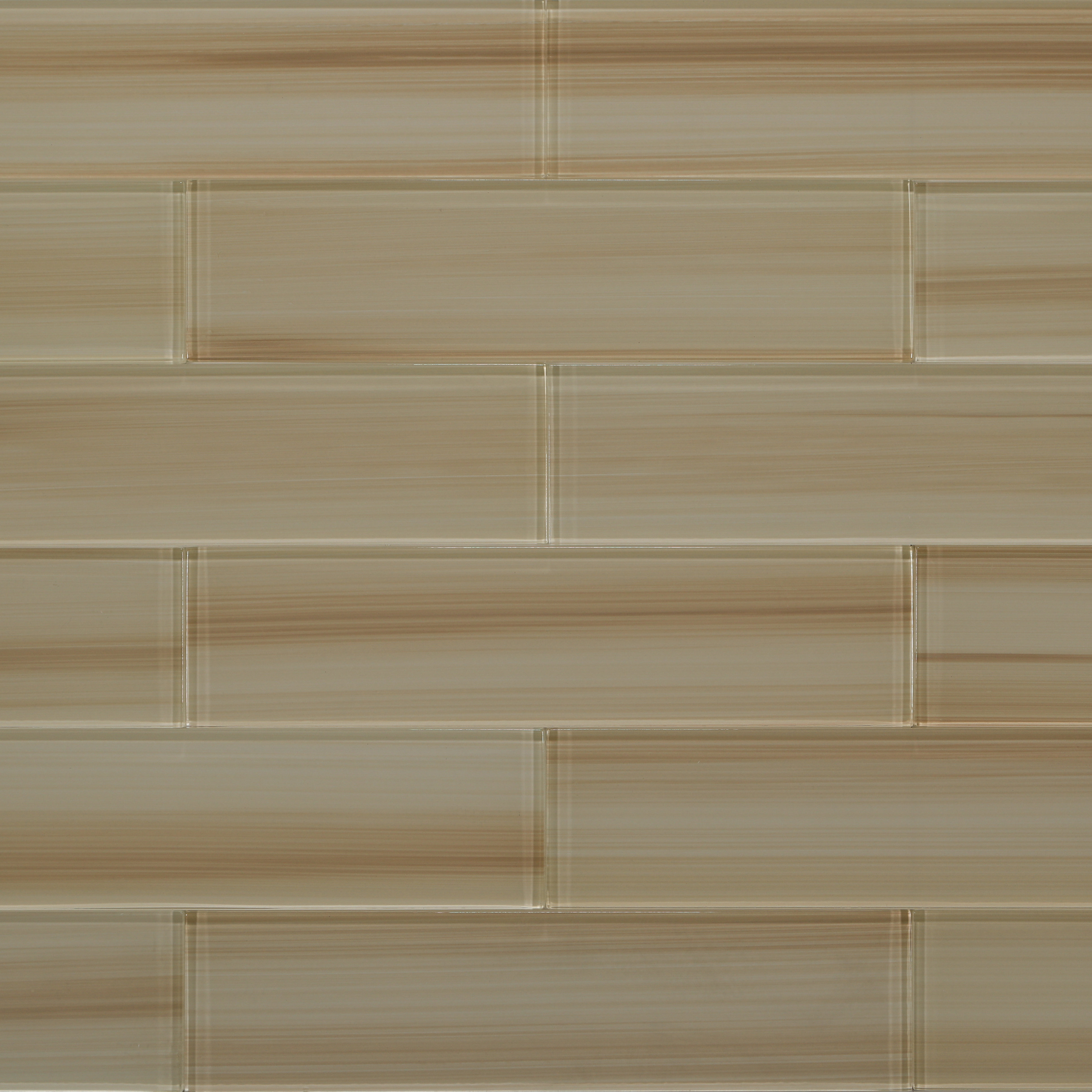 Dovecove Kelvin 3" x 12" Crystal Glass Bamboo Look Subway Wall Tile ...