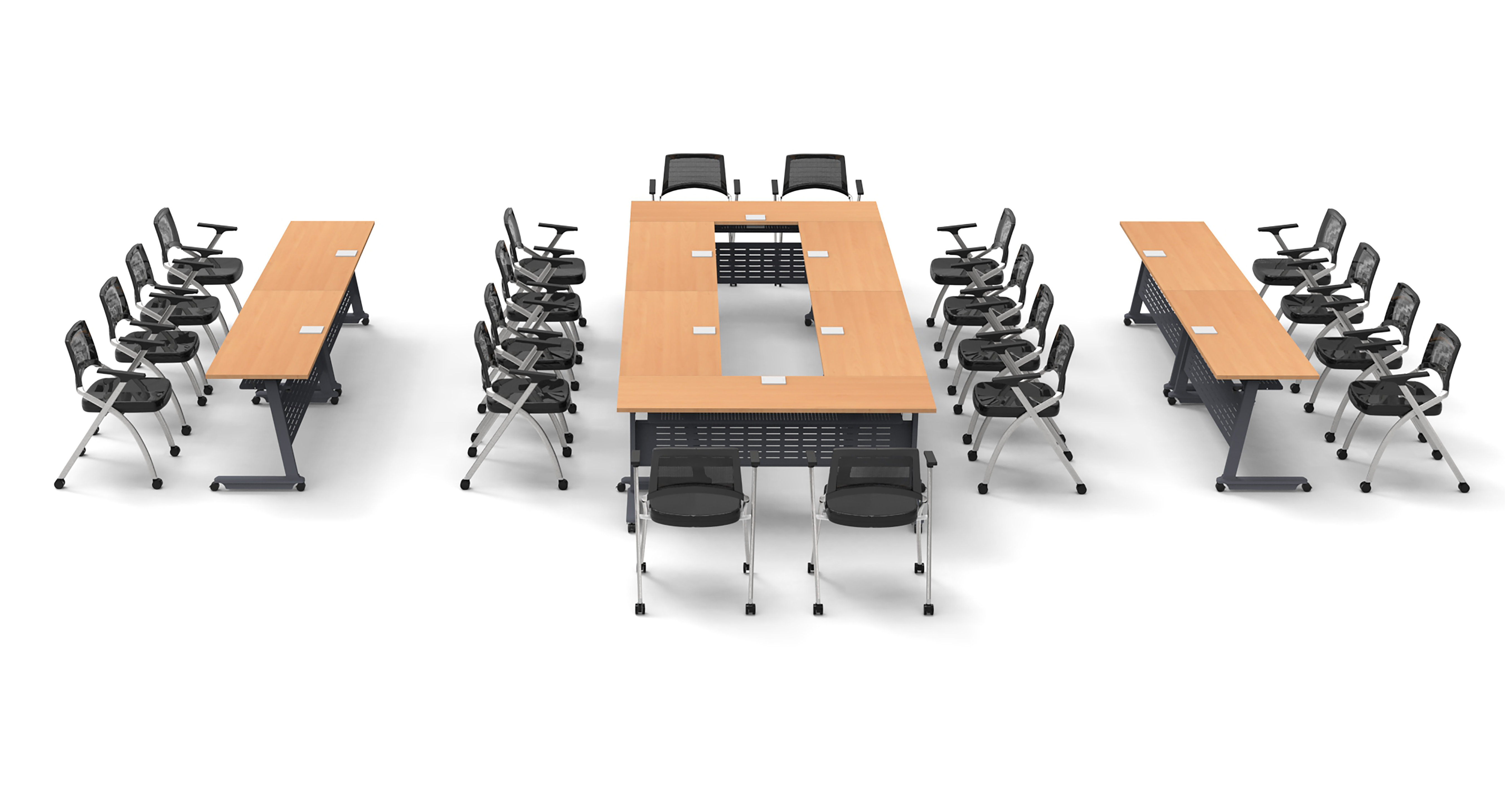 Inbox Zero Benioff 28 Person Training Meeting Seminar Tables with ...