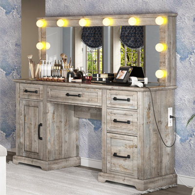 makeup station vanity