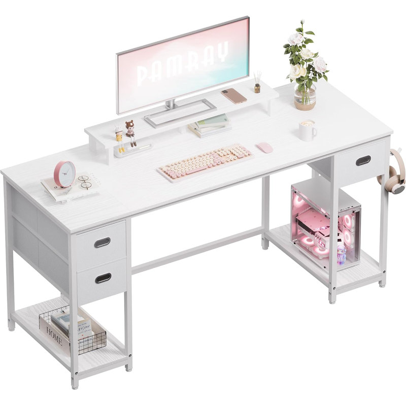 Latitude Run® Emmyrose 19.69'' W Rectangle Computer Desk | Wayfair