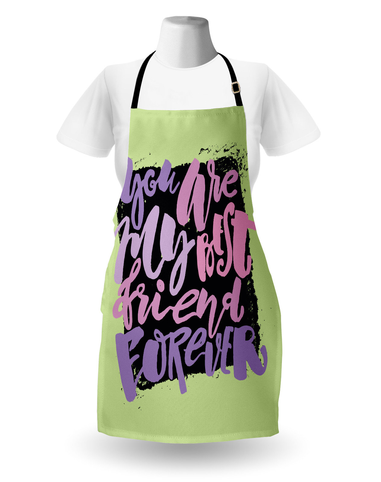 Corrigan Studio® Best Friend Apron Unisex Vivid Words Lettering Adult ...