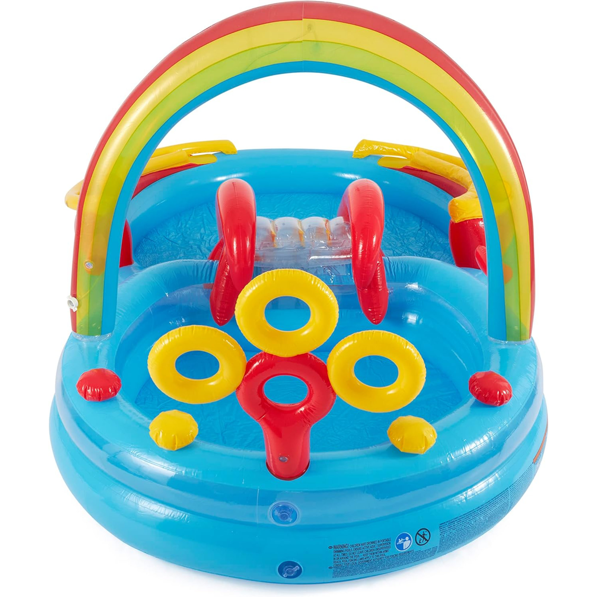 ToccoLeggero 9.75 Foot X 6.3 Foot X 53 Inch Multicolor Rainbow Slide ...