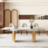Everly Quinn Sammie 9 - Piece 94.48'' Extendable Sintered Stone Dining ...