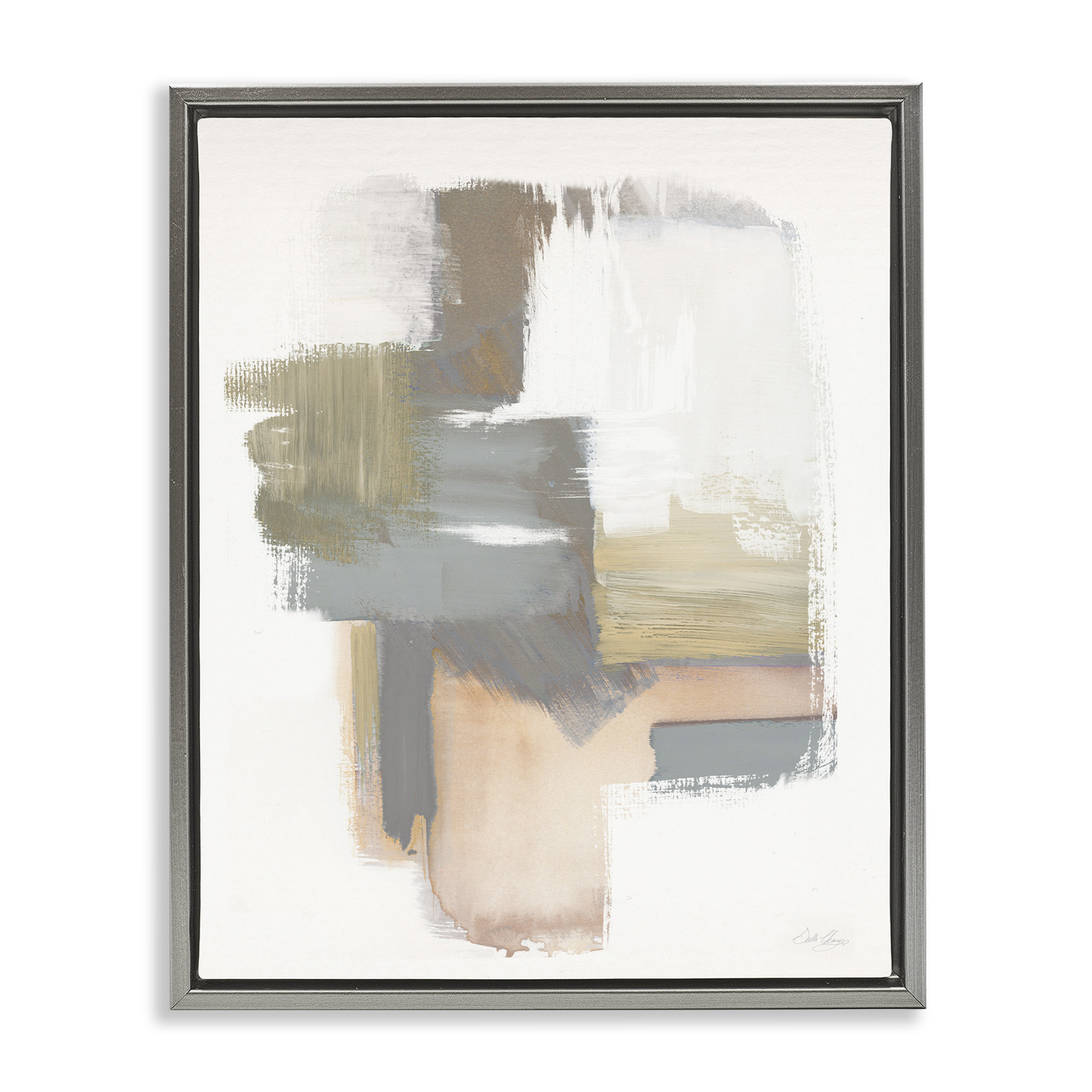 Wrought Studio™ Distorted Paint Strokes Floater Canvas Wall Art by ...