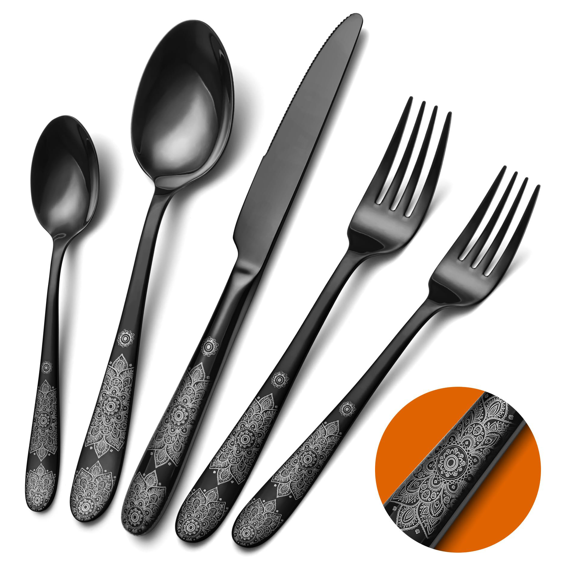 Bungalow Rose Nelse Stainless Steel Flatware Set - Service for 8 | Wayfair